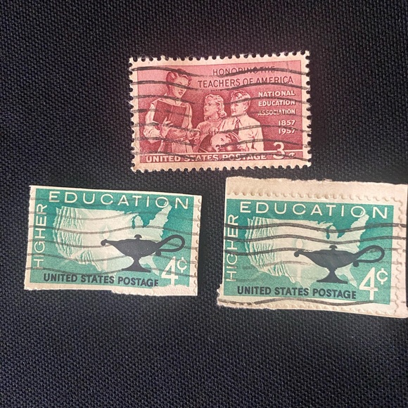 Other | Vintage Educational Postage Stamps | Poshmark